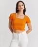 Buy Orange Tops for Women by Berrybird Online | Ajio.com