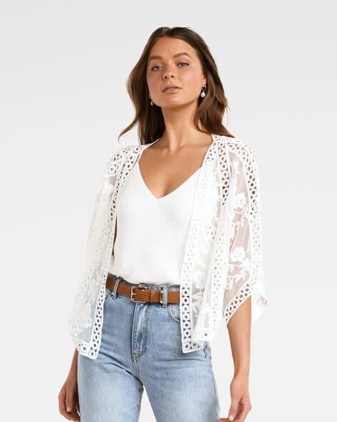 Lace Shrugs For Women D'Amour Lace Shrug (Black) – Kitten D'Amour