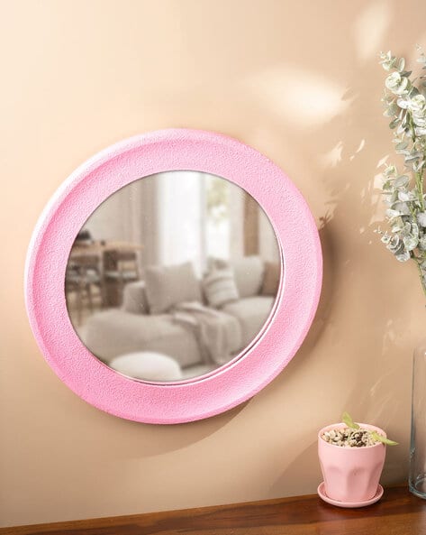 Pink wall mirror store