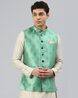Buy Green 3-Piece Ethnic Suit for Men by MANTHAN Online | Ajio.com