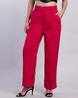 Buy Pink Trousers & Pants for Women by FABALLEY Online | Ajio.com