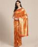 Buy Rust Orange Sarees for Women by AARRAH Online | Ajio.com