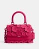 Buy Coach Tea Rose Rogue Leather Meduim Top Handle Bag | Pink Color ...