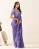 Buy Lavender Sarees for Women by GRIVA DESIGNER Online | Ajio.com