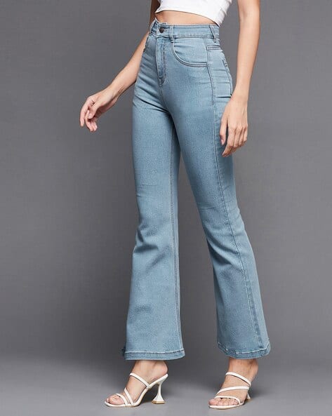 Buy Blue Jeans Jeggings for Women by MISS CHASE Online Ajio