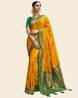 Buy Gold Sarees for Women by PANKH - BEAUTY OF WEAVES Online | Ajio.com