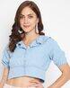 Buy Ice Blue Tops for Women by MADAME Online | Ajio.com