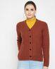 Buy Rust Sweaters & Cardigans for Women by MADAME Online | Ajio.com