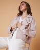 Buy Peach Jackets & Coats for Women by SHOWOFF Online | Ajio.com