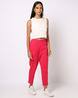 Buy Fuschia Pink Trousers & Pants for Women by YOUSTA Online | Ajio.com