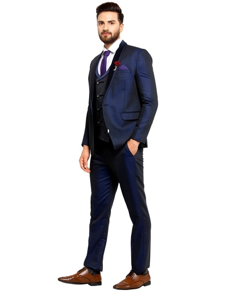 Buy Blue Suit Sets for Men by LUXURAZI Online Ajio