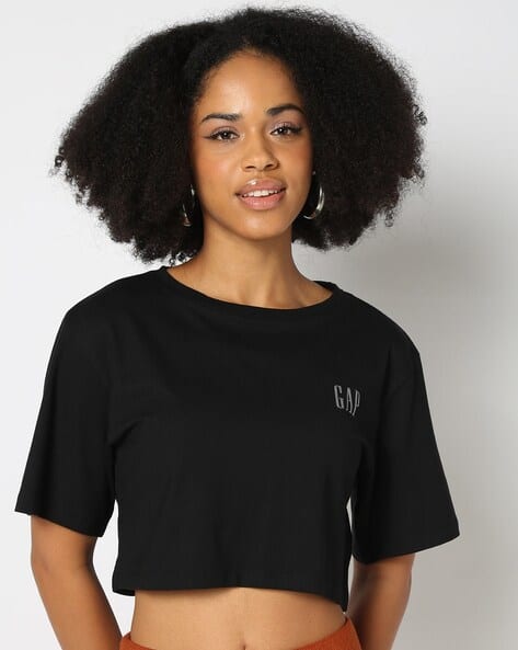 Buy Black Tshirts for Women by GAP Online Ajio