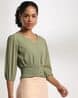 Buy Olive Tops for Women by FIG FOR TRENDS SELECT Online | Ajio.com