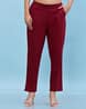 Buy Maroon Pants for Women by JUNIPER Online | Ajio.com