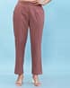 Buy Mauve Pants for Women by JUNIPER Online | Ajio.com