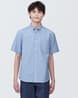 Buy Saxe Blue Shirts for Men by MUJI Online | Ajio.com
