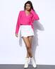 Buy Fuchsia Pink Tops for Women by Outryt by AZORTE Online | Ajio.com
