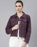 Buy Violet Jackets & Coats for Women by SHOWOFF Online | Ajio.com