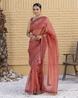 Buy Rust Brown Sarees for Women by Janki India Online | Ajio.com