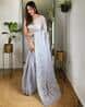 Buy Grey Sarees for Women by GRIVA DESIGNER Online | Ajio.com
