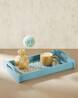 Buy Fabindia Wood Saumya Tray | Blue Color Home & Kitchen | AJIO LUXE