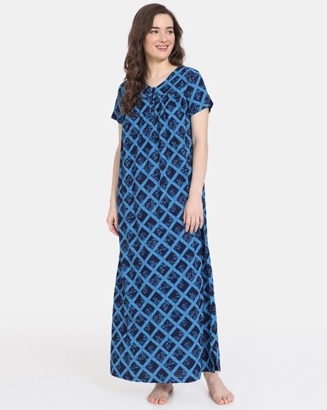 Buy Blue Nightshirts Nighties for Women by Zivame Online Ajio