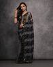 Buy Black Sarees for Women by GRIVA DESIGNER Online | Ajio.com