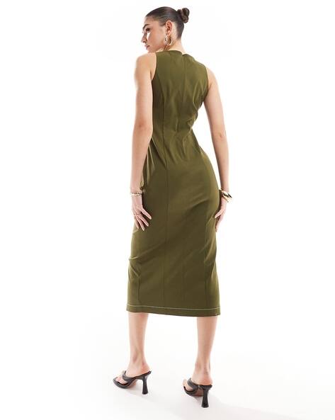 Buy Khaki Dresses for Women by ASOS DESIGN Online | Ajio.com
