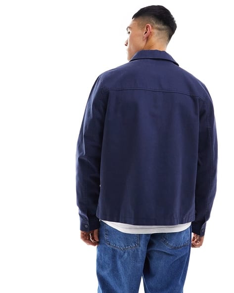 Buy Navy Blue Jackets & Coats for Men by ASOS DESIGN Online | Ajio.com
