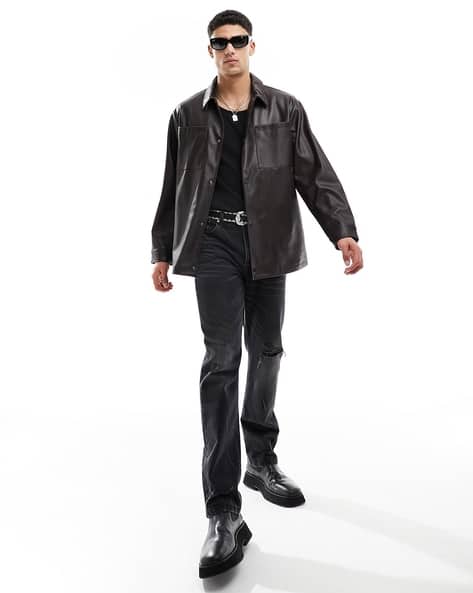 Buy Brown Jackets & Coats for Men by ASOS DESIGN Online | Ajio.com