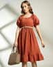 Buy Rust Dresses for Women by FIG FOR TRENDS SELECT Online | Ajio.com