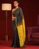 Buy Black Sarees for Women by SARANEE Online | Ajio.com