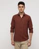 Buy Rust Shirts for Men by CROCODILE Online | Ajio.com
