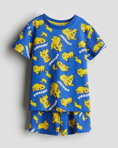 Buy Blue Nightsuit Sets for Boys by H M Online Ajio