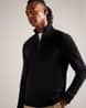 Buy Ted baker ANTRAM-Long Sleeves Half-Zip Funel-Neck Regular Fit ...