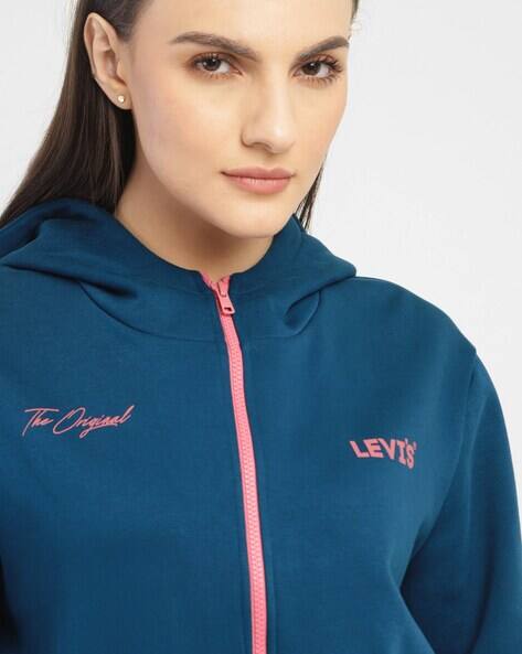 Buy Blue Sweatshirt Hoodies for Women by LEVIS Online Ajio