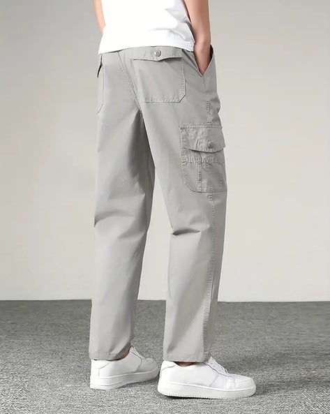 Buy Grey Trousers & Pants for Men by POSHAX Online | Ajio.com