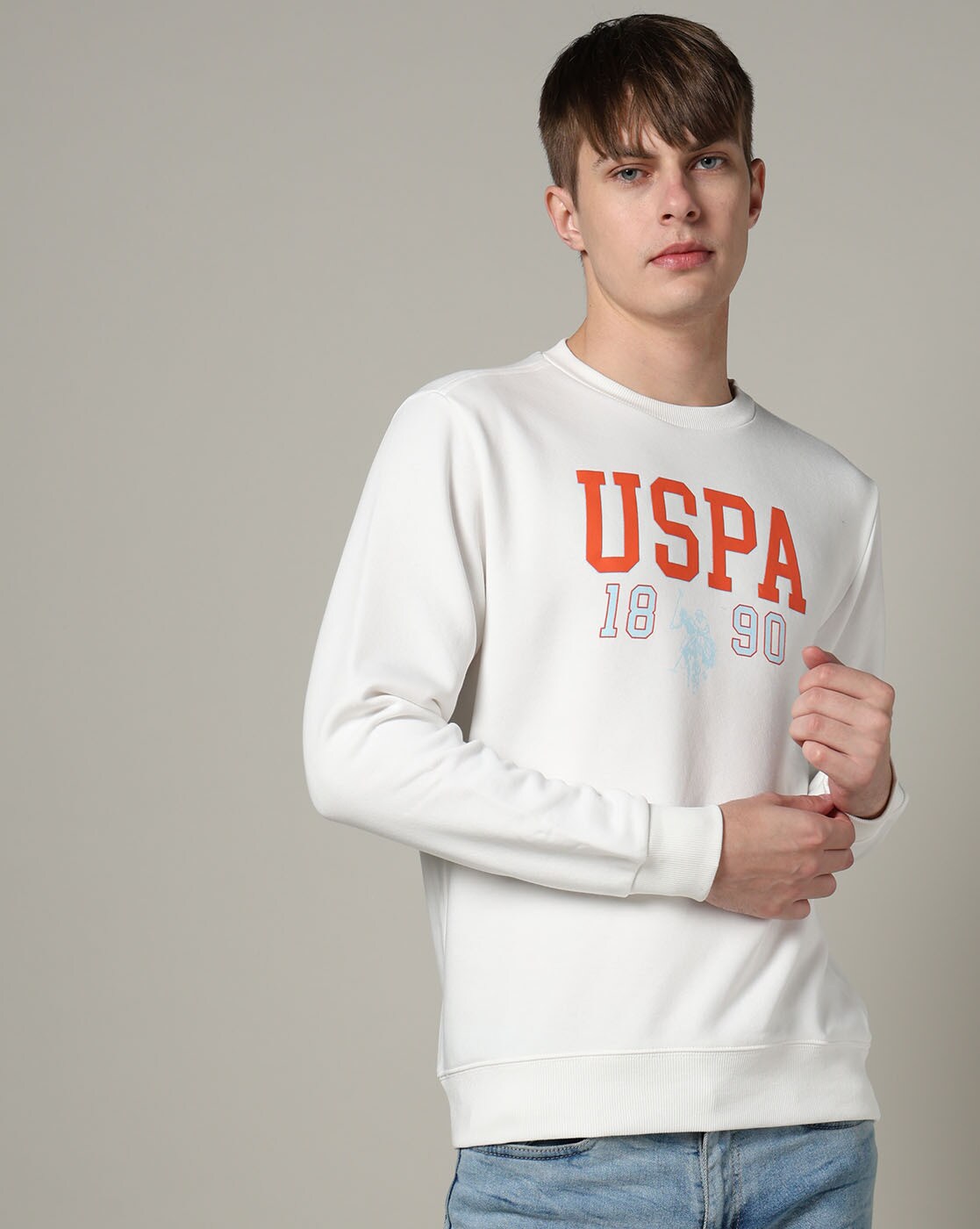 Buy White Sweatshirt Hoodies for Men by U.S. Polo Assn. Online Ajio
