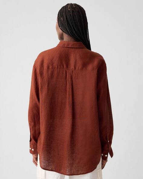 Buy Rust Shirts for Women by GAP Online | Ajio.com