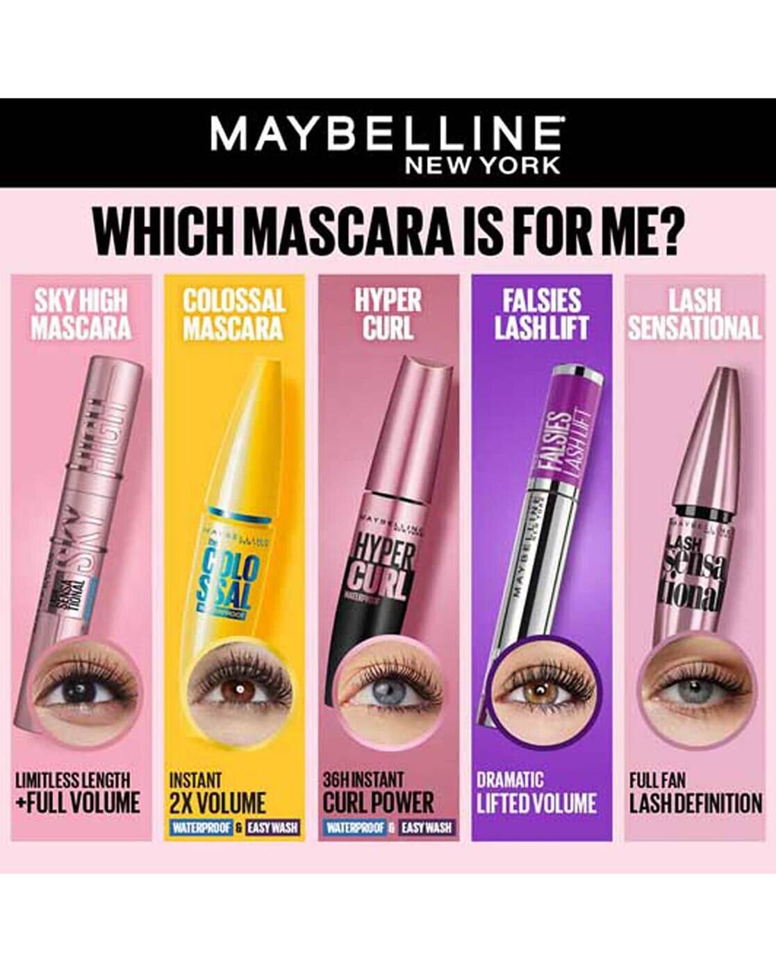 Buy Waterproof Black Eyes for Women by Maybelline New York Online Ajio