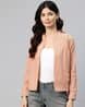 Buy Peach Jackets & Coats for Women by COTTINFAB Online | Ajio.com