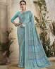 Buy Aqua Sarees for Women by Ri-wah Online | Ajio.com