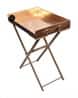Buy Casagold Foldable Leather Butler Tray with Stand | Gold-Toned Color ...