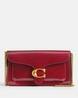 Buy Coach Spazzolato Leather Tabby Chain Clutch | Maroon Color Women ...