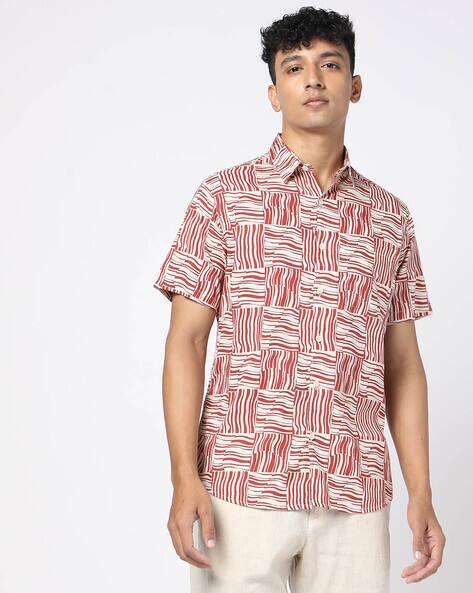 Buy Rust Shirts for Men by YOUSTA Online | Ajio.com