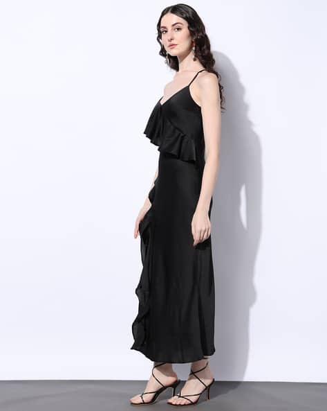 Buy Black Dresses for Women by Outryt by AZORTE Online | Ajio.com