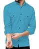 Buy Turquoise Shirts for Men by Qlonz Online | Ajio.com