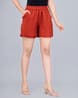 Buy Rust Shorts for Women by Mirayya Online | Ajio.com