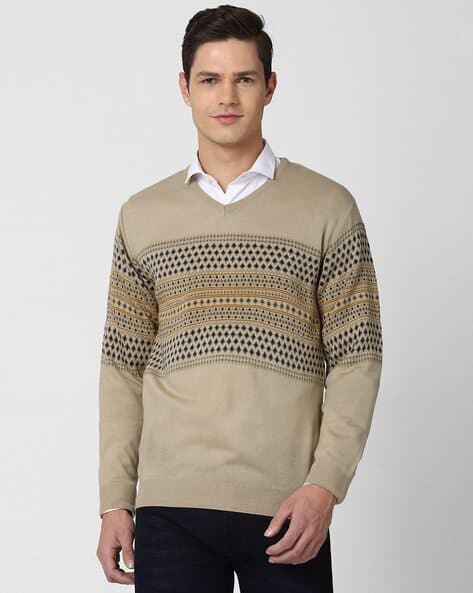 Buy Khaki Sweaters Cardigans for Men by PETER ENGLAND Online Ajio