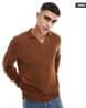 Buy Tan Sweaters & Cardigans for Men by ASOS DESIGN Online | Ajio.com